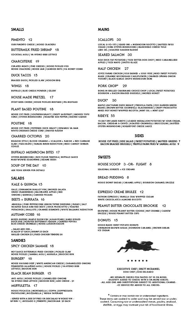 Esoteric Menu - Esoteric VB, Craft Beer and Curated Food